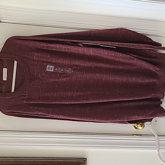 Mutual Weave | Sweaters | Mutual Weave Burgundy Mens Big And Tall Long ...